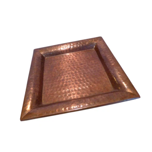 Metal Pure Copper Serving Tray Dining Table Decorative Metal Copper Tea ...