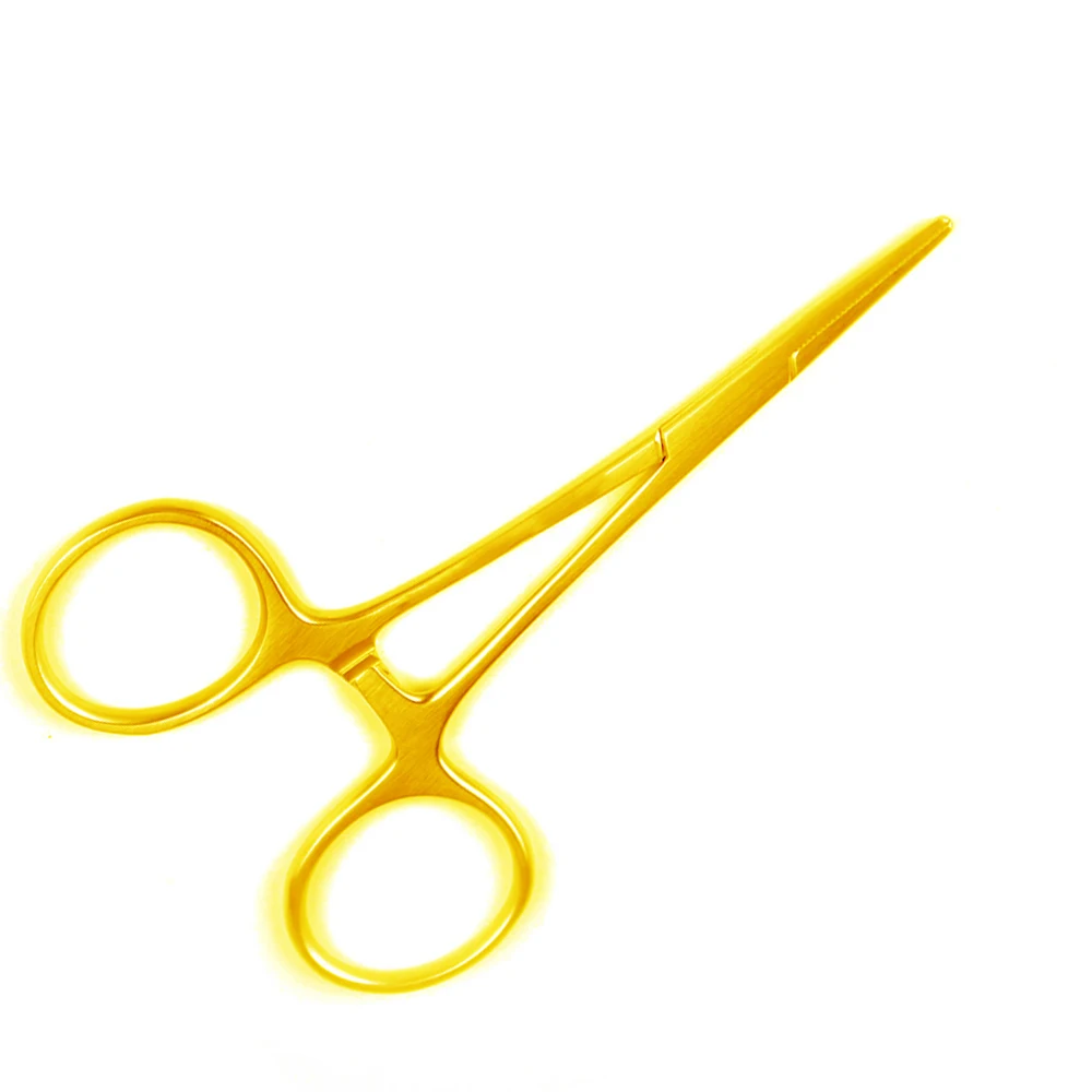 Gold Color Mosquito Forceps Locking 5" Surgical Straight Forceps ...
