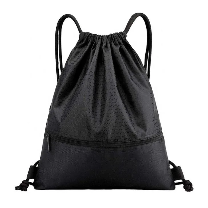 Drawstring Black Promotional High Quality Lightweight Drawstring Bag ...