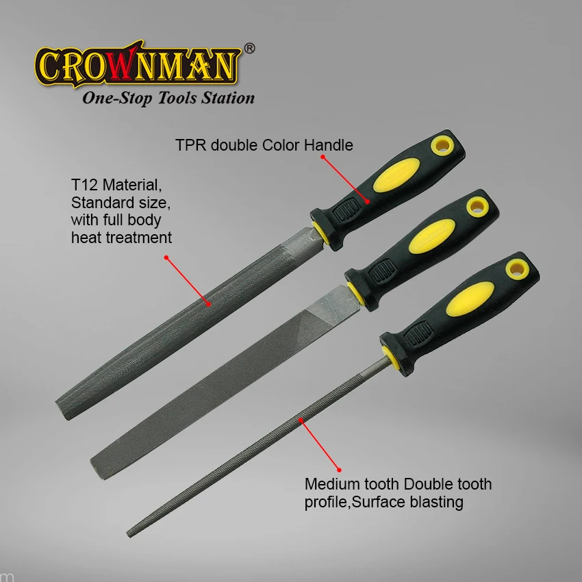 CROWNMAN Professional Custom Hand Tools 8'' With TPR Handle T12 3PCS ...