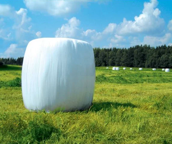 Mini Round Bale Silage Film Lightweight 500mm Width Easy Operation ...