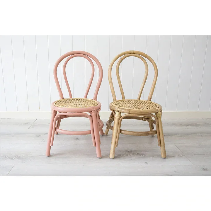 Pink Painted Rattan Kid Chair For Party - Buy Rattan Kids Chair Kids ...