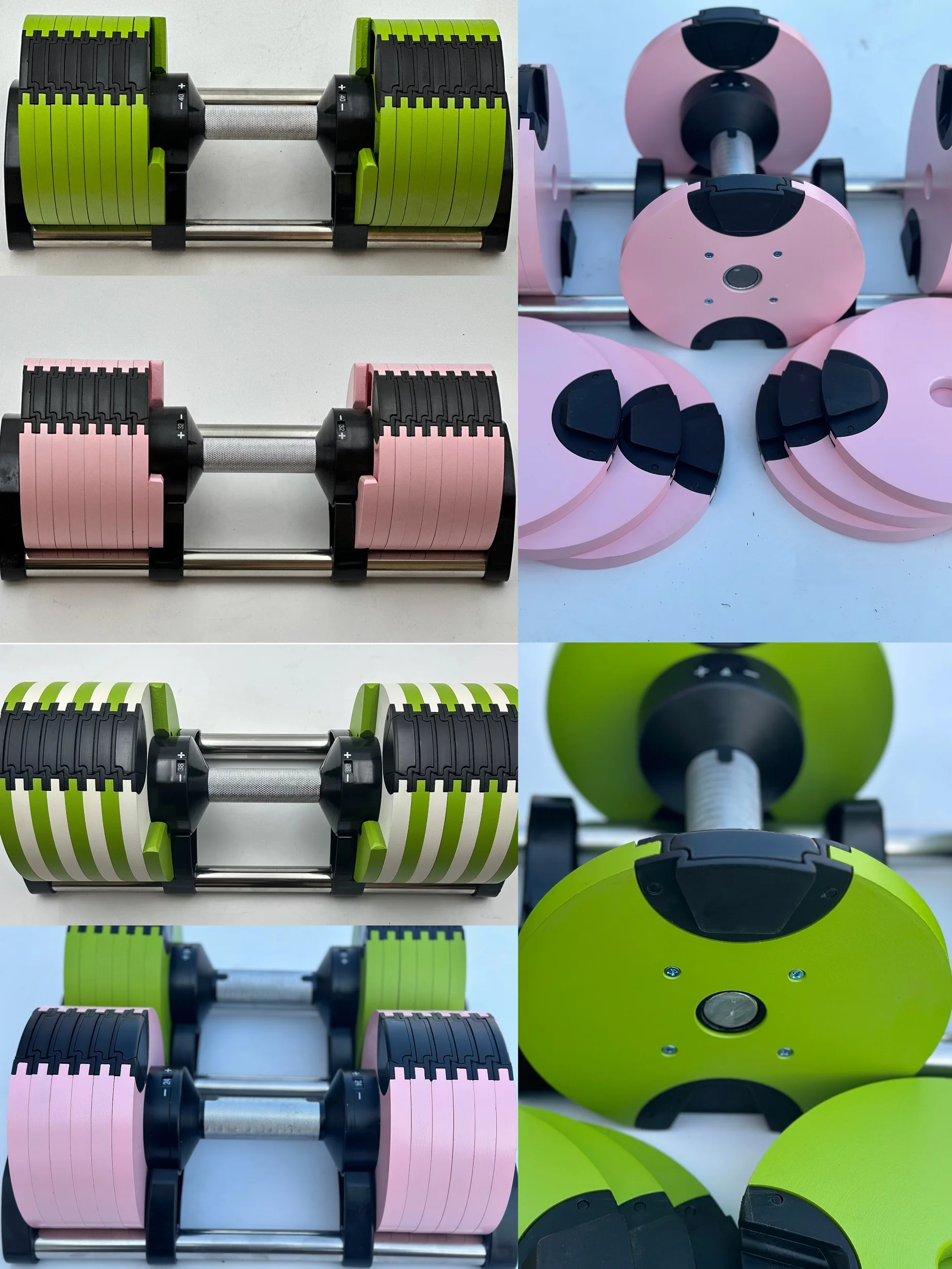 2024 New Steel Adjustable Dumbbell Dumbells 2-38KG Customized Poly Bag ...