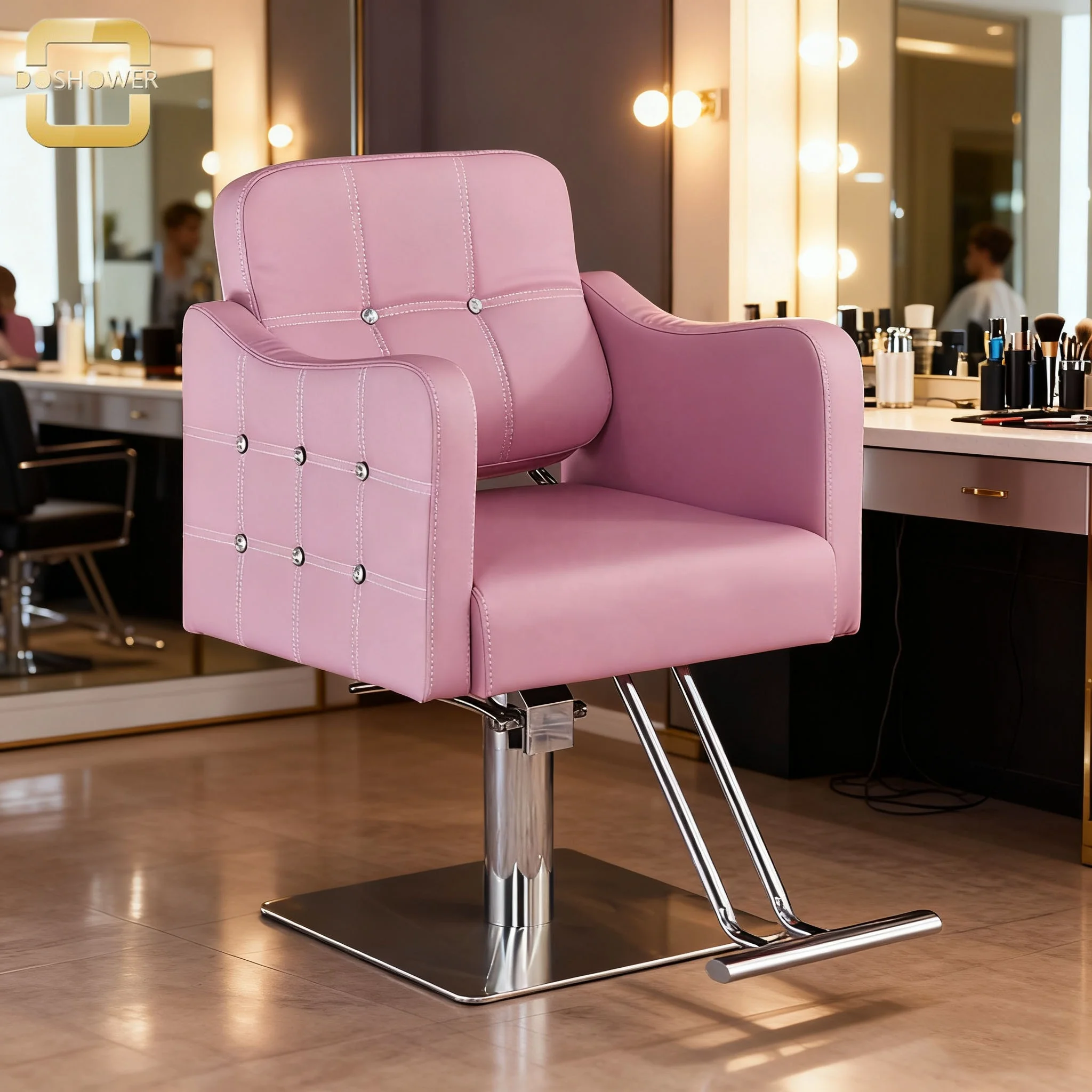 Premium Barber Chair with Height Lift and Tilt Adjustment of ...