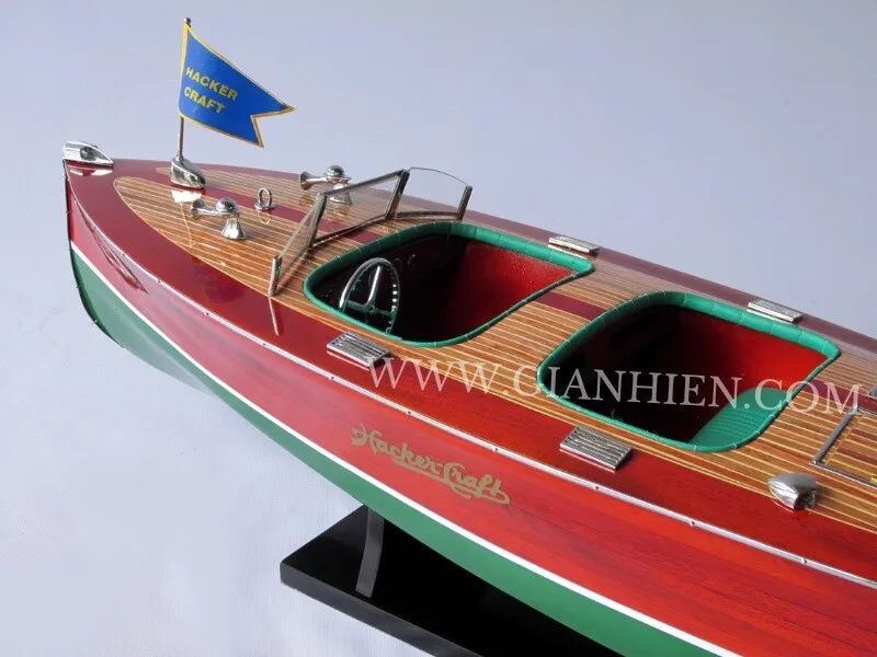 Handmade Hacker Craft Wooden Boats Model Speed Boats For Home ...