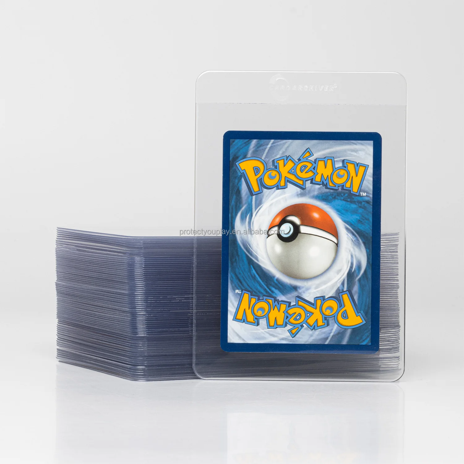 Custom LOGO Transparent Clear PVC Card Sleeves for Trading