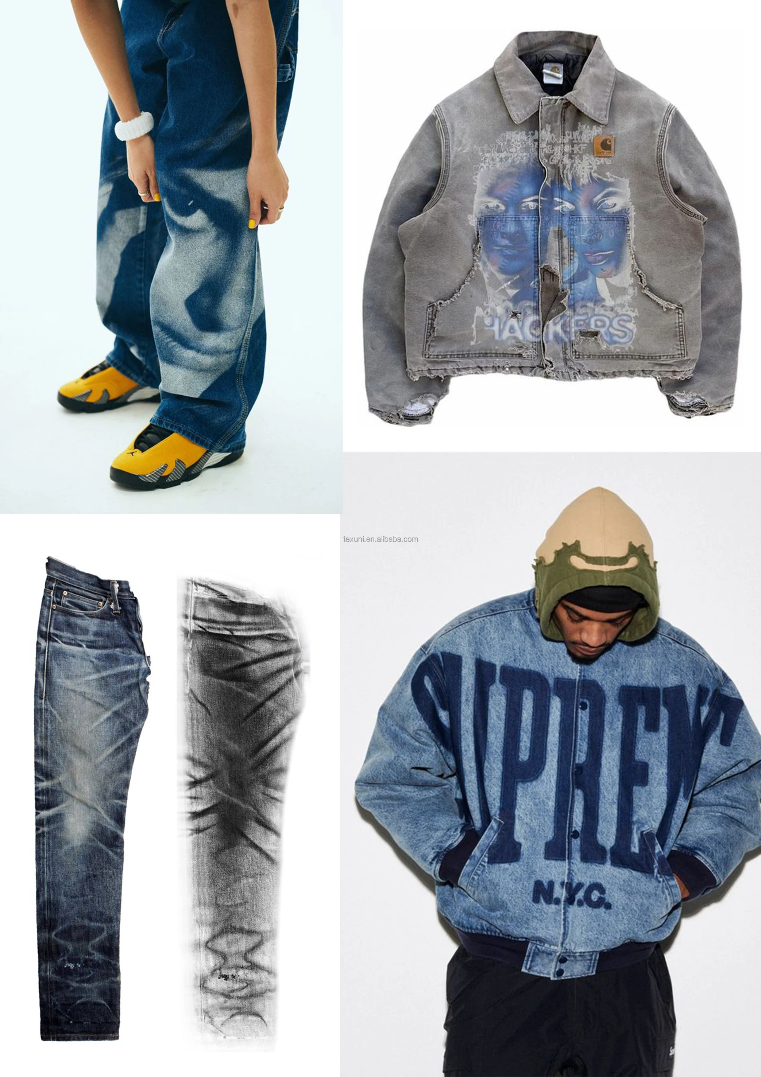 Shop Our New American Style Adjustable Waist Denim Trousers