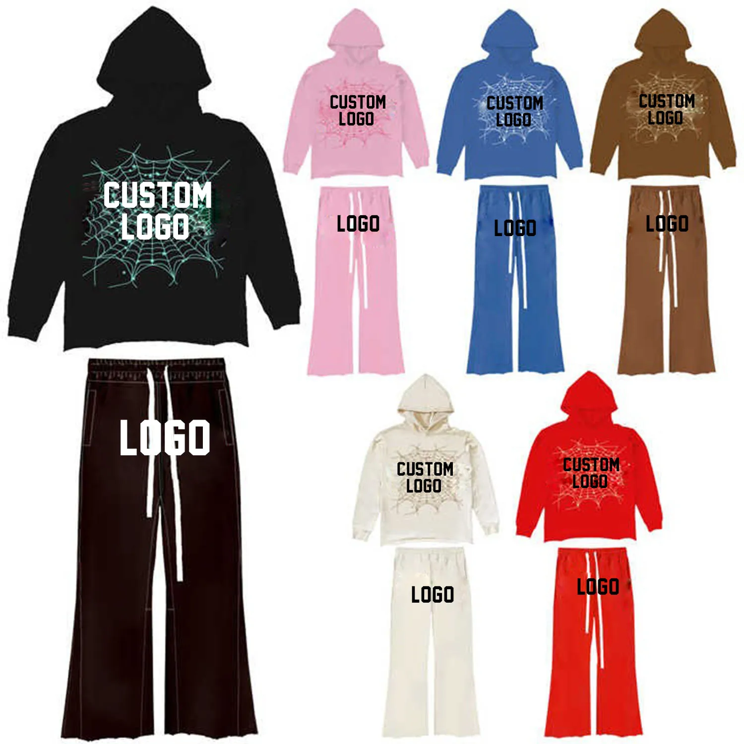 High Quality Flared Custom Tracksuit Jogger Flare Joggers Tracksuits ...