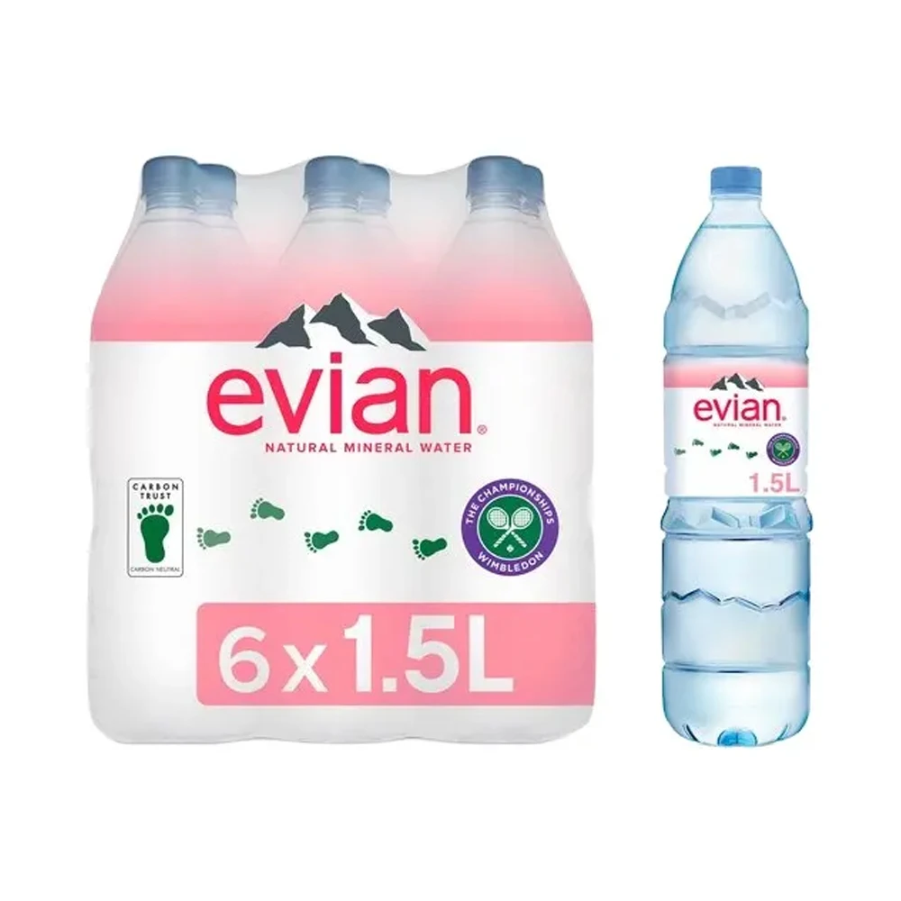 Evian Natural Spring Water (1.5l / 12pk)prices For Evian Wholesale ...
