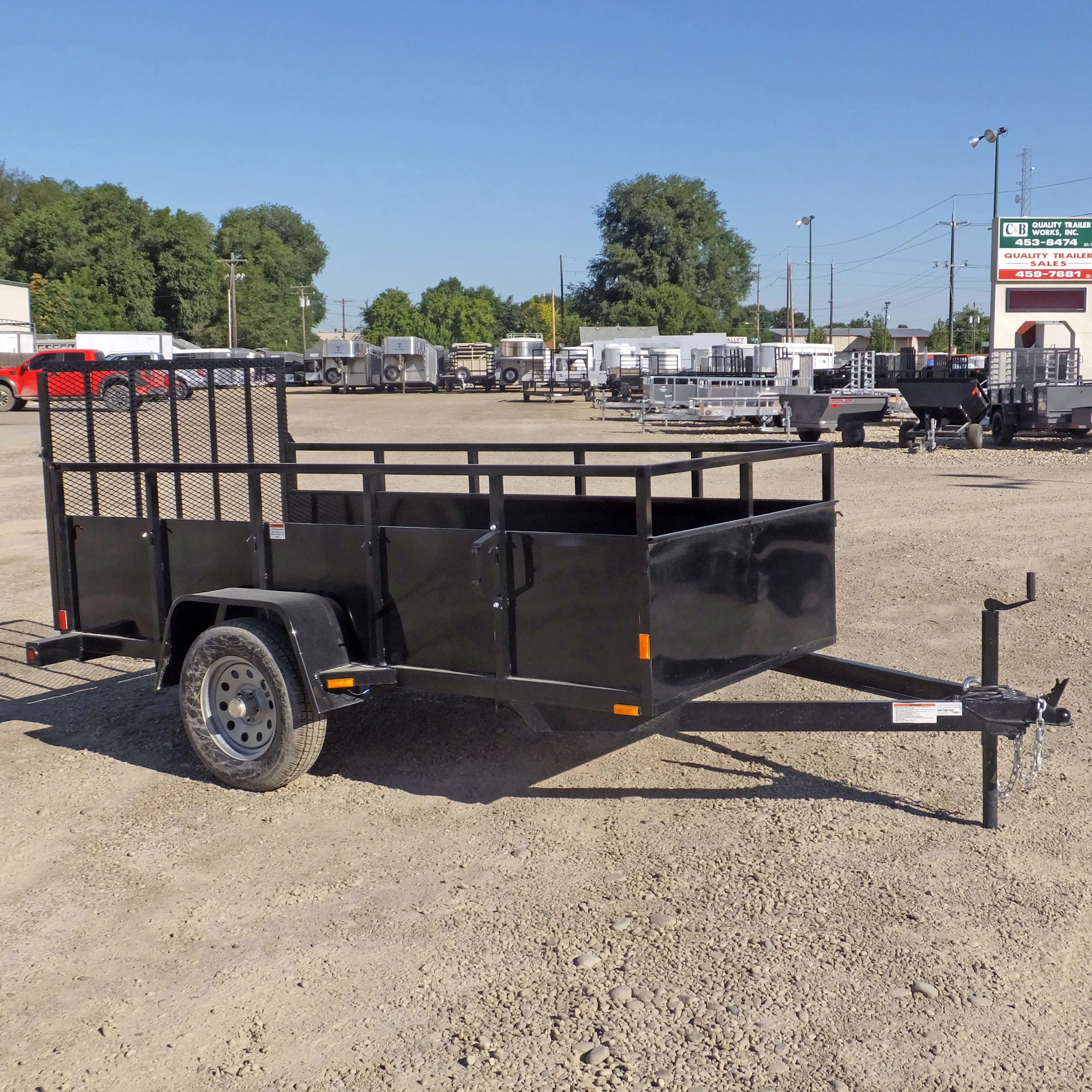 3 Axles Tractor Mini Trailer Farm Iron Full Trailer 25-30 Ton Farm ...