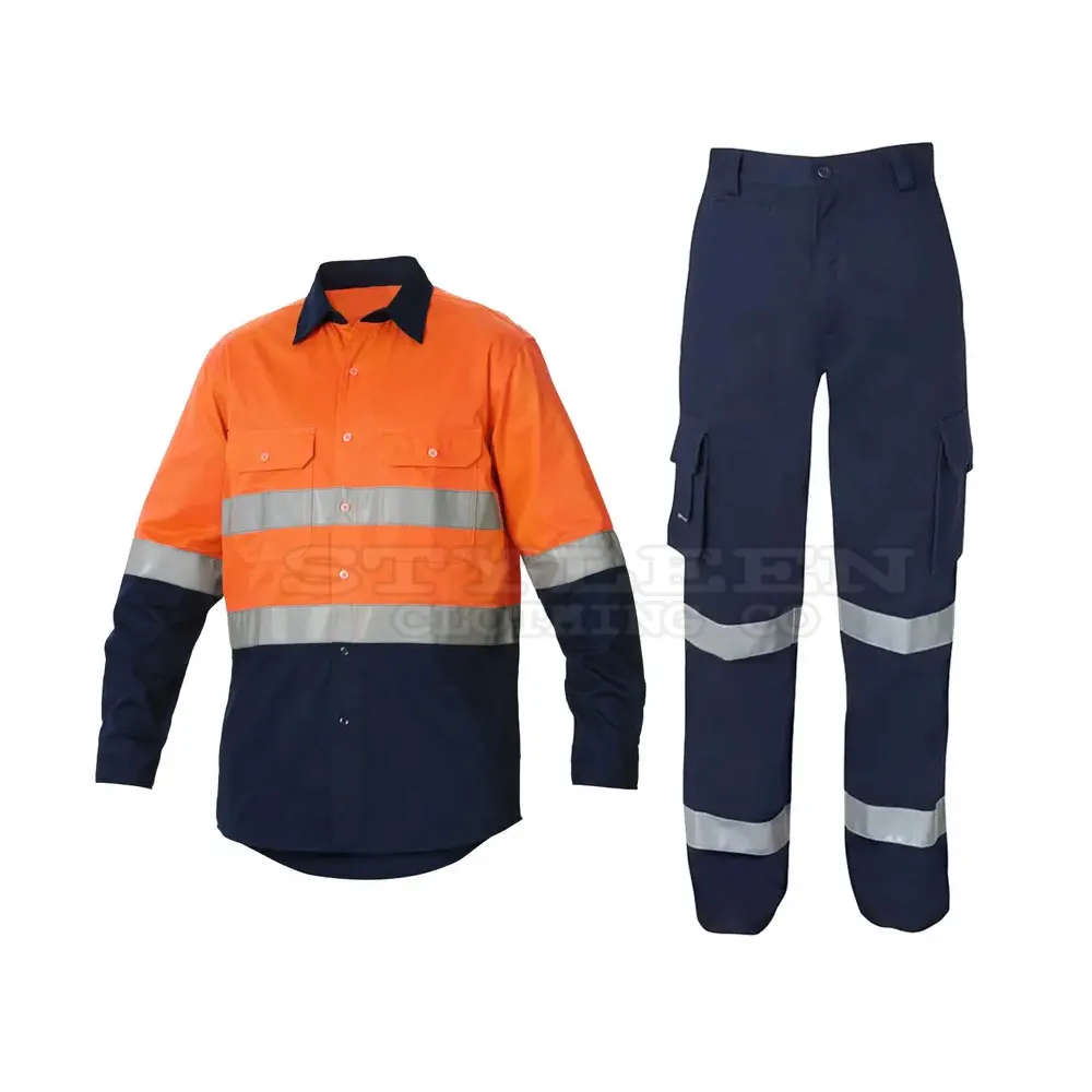 Professional Work Wear Uniforms For Men Safety Protective Construction ...
