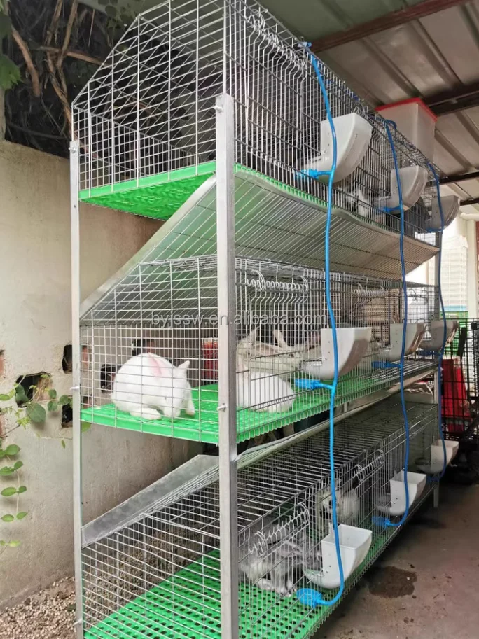 Stacking Long Two Floor Rabbit House - Save Space & Protect
