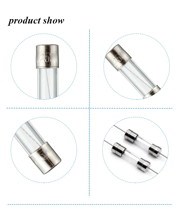 5 A Time Delay Fuse 5-Pack T3.15A 250V Ceramic Fuses - Slow-Blow Axial ...