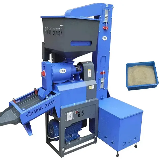 Combine Rice Mill Machine With Separator Vibrating Part Rice Huller ...