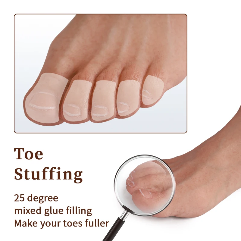 Silicone Realistic Skin Artificial Fake Long Leg Feet Cover Prosthesis ...