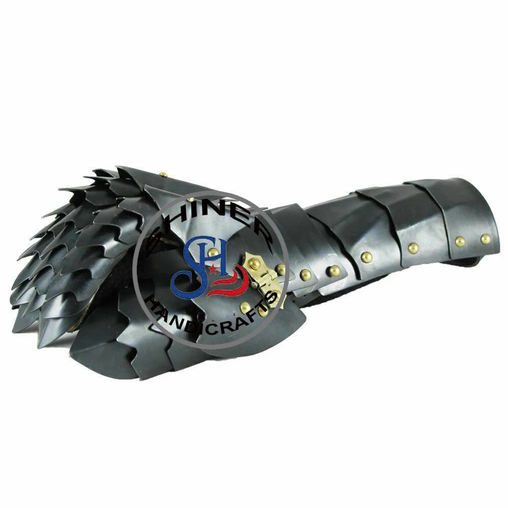 Gauntlets | Black Finish Antique Gothic Sca Armor Gauntlets Iron ...