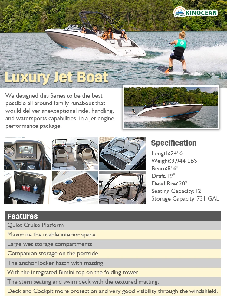 Kinocean New Designed Luxury Jet Boat/ High Speed Yacht with All ...