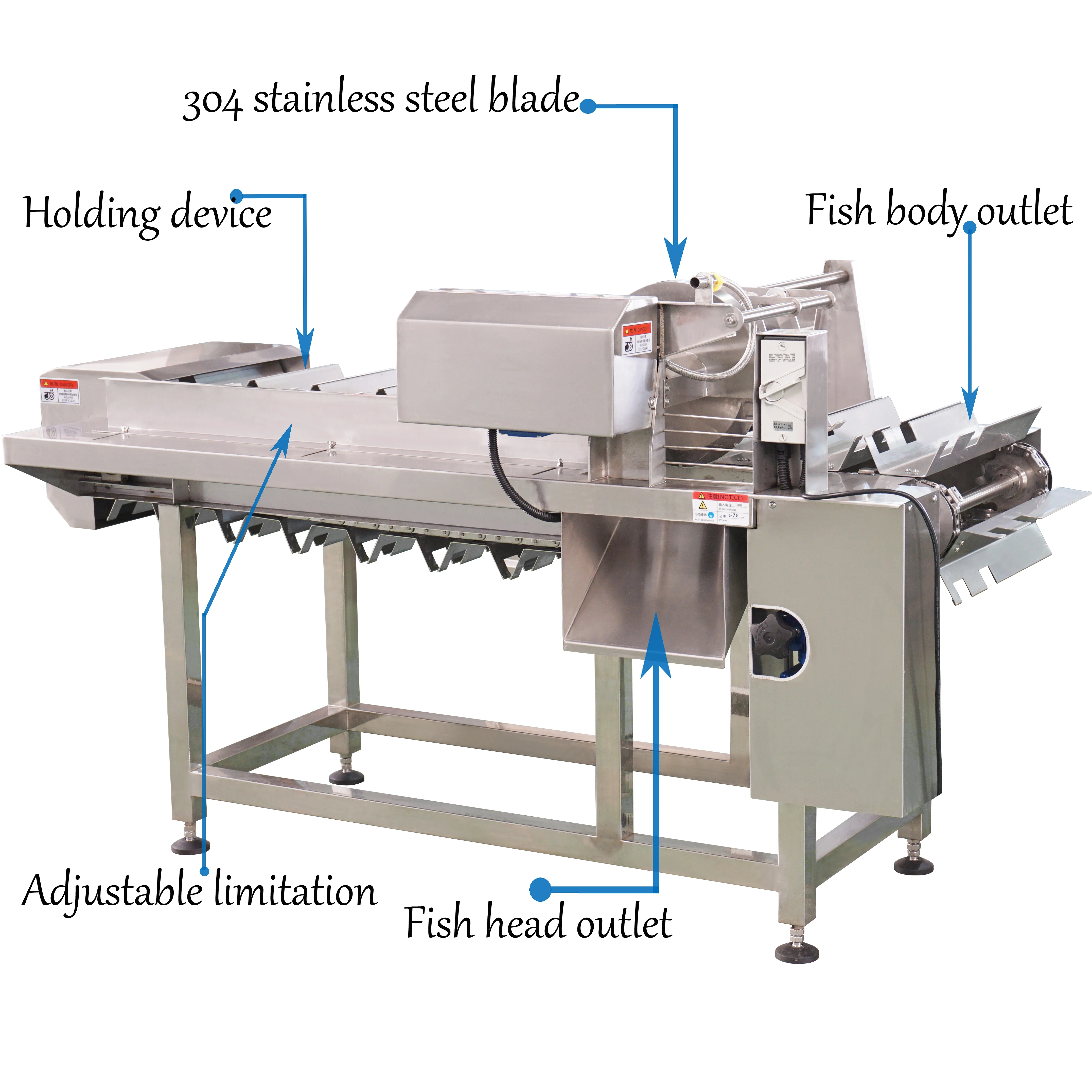 High Efficiency Fish Head Cutting Machine - TCA Professional