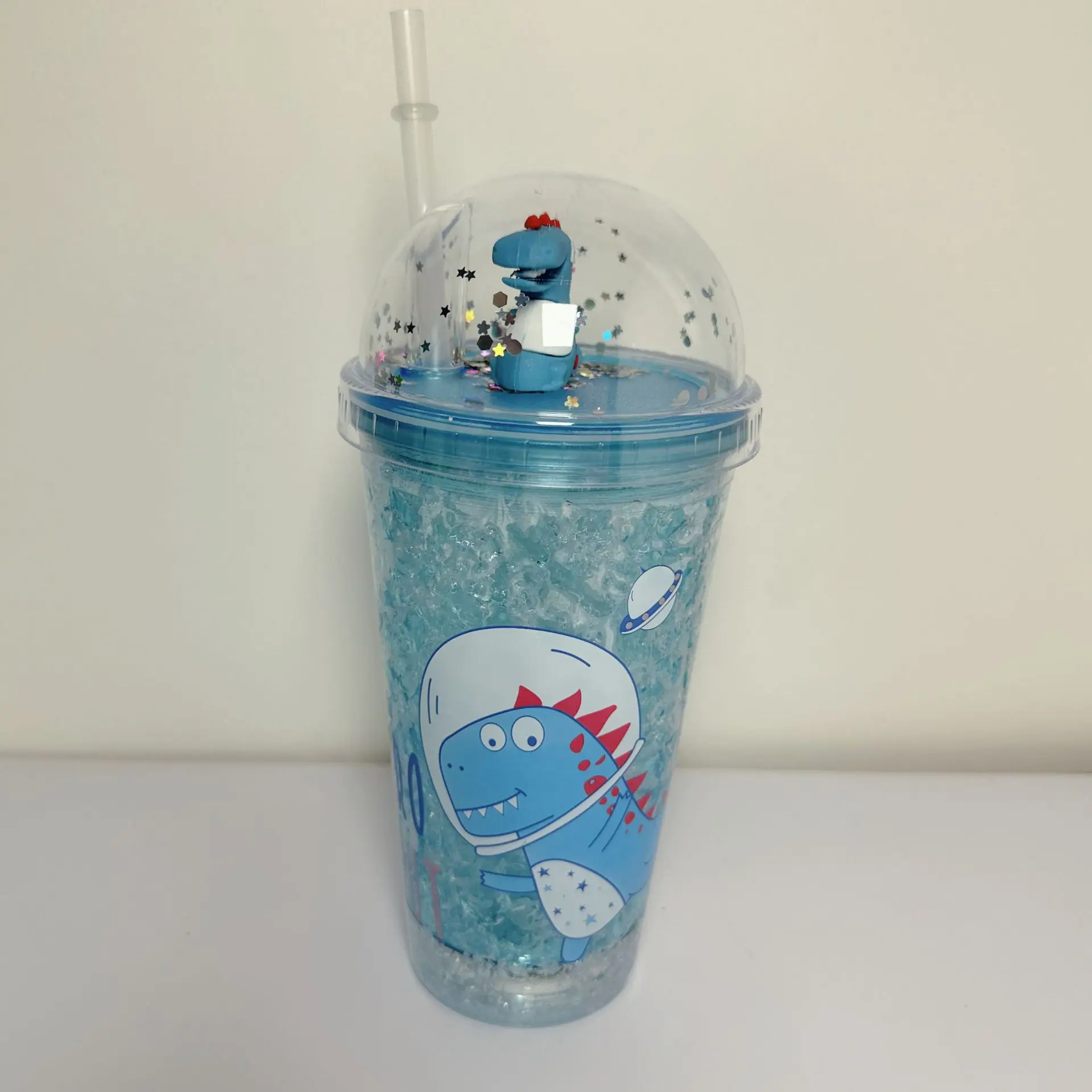 Hot Sell Cool Plastic Cartoon Cups With Straw And Light Children Gifts ...