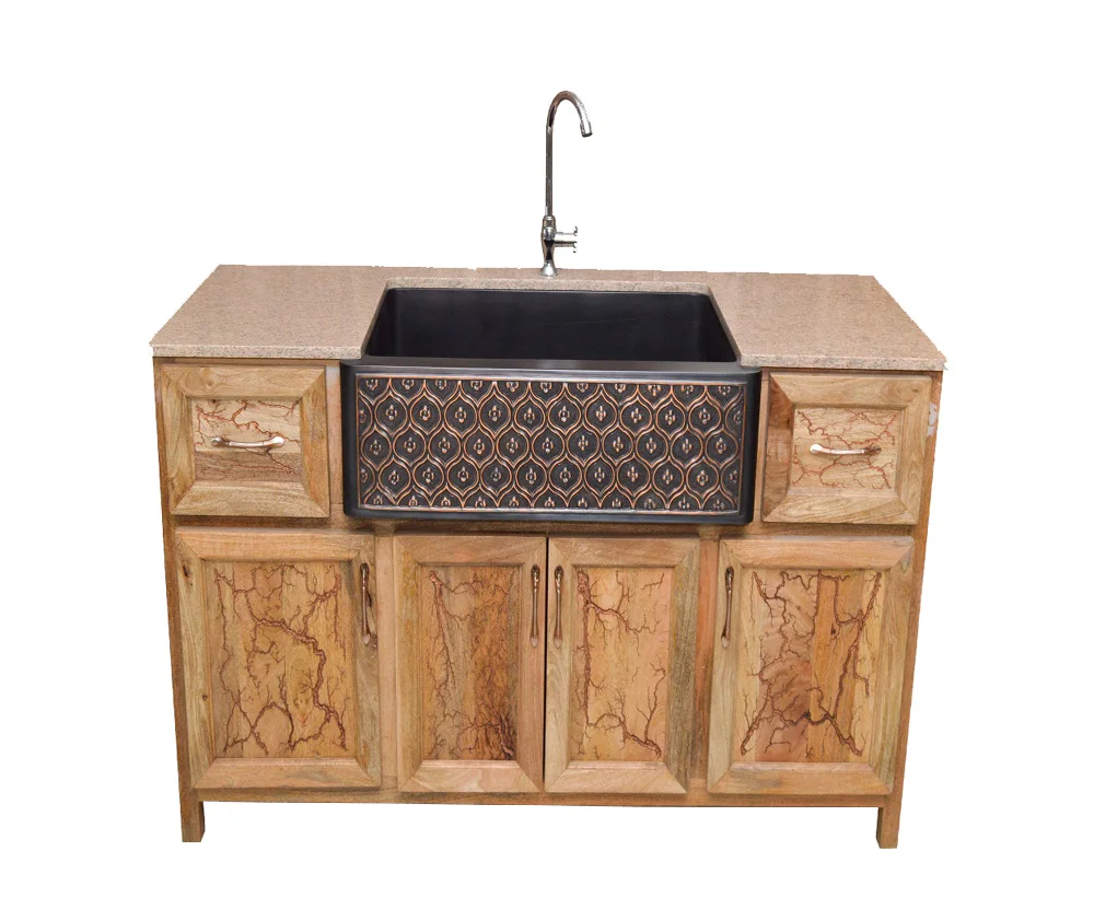 Ogee Pattern Copper Kitchen Hammered Farmhouse Sinks Top Quality ...