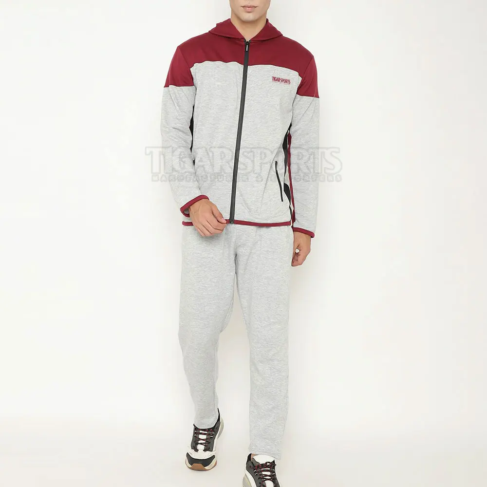 Cotton Plain Men Tracksuit Plus Size Men Tracksuit Low Price Custom Two ...