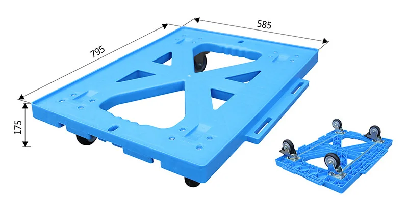 Stackable And Interlockable Moving Dolly Cart Tool Trolley For Box ...