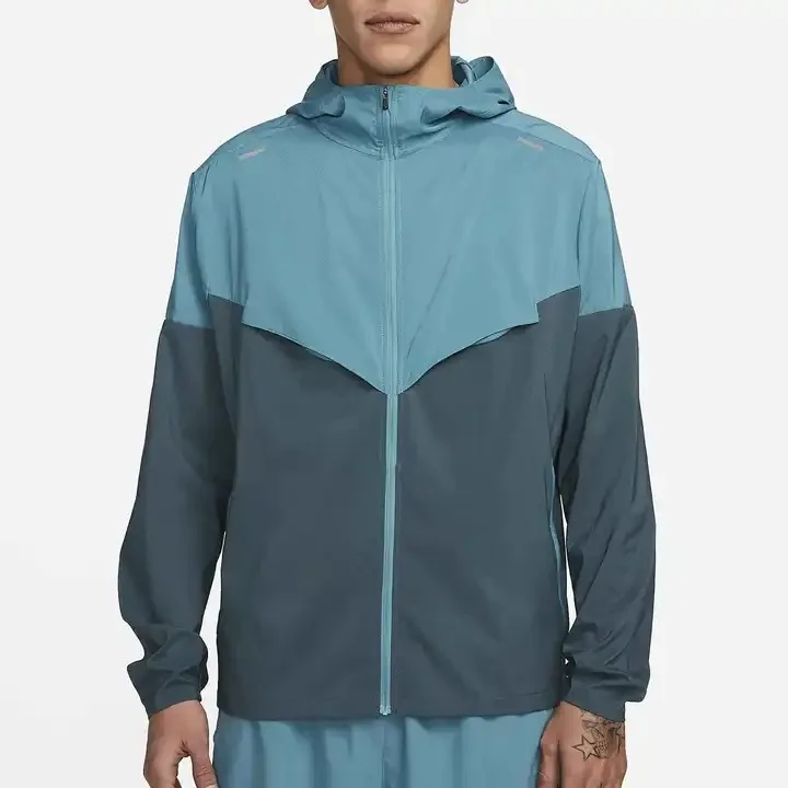 Men 100% Nylon Wind Hood Anorak Windbreaker Jacket 2024 Rain Proof ...