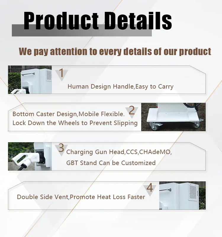 Ce Portable Dc Fast Ccs Charger 20kw 40kw One Gun Electric Fast Dc ...