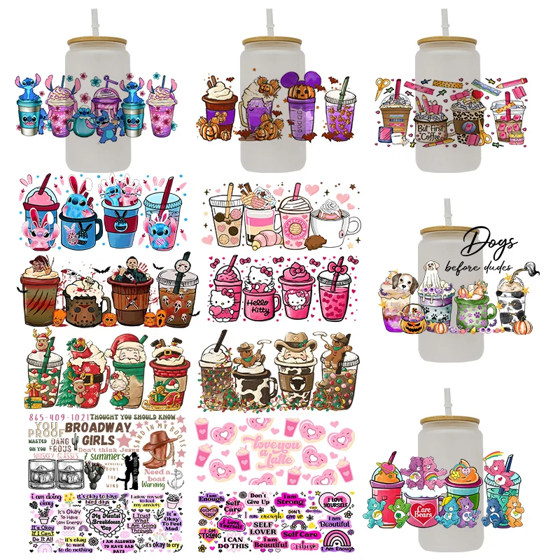 Dtf Sticker For Cups Cool Personalize Uv Wrap Transfer Sticker Custom ...