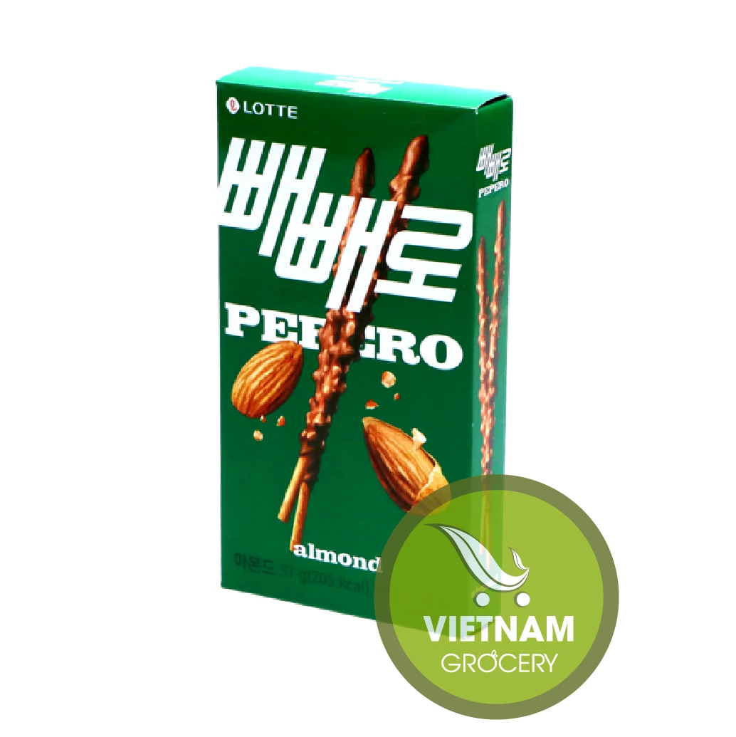 Lotte Pepero Stick Biscuits - Almond & Chocolate - Buy Confetti ...