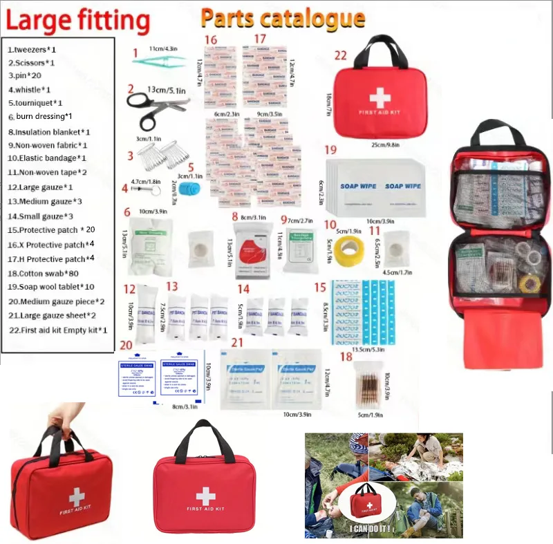 Professional First Aid Kit - Essential Emergency Supplies