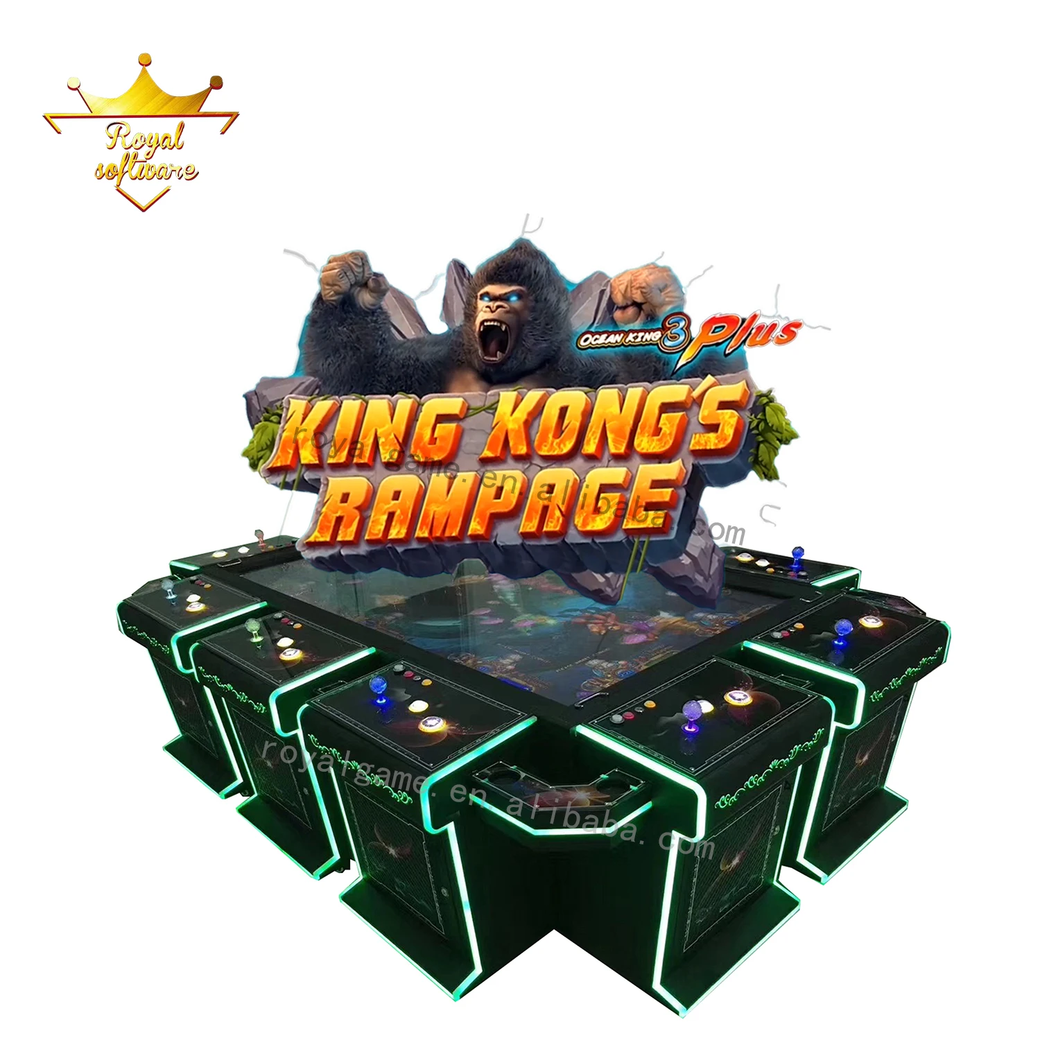 US Popular Arcade Fish Hunter Game 6 8 10 Player Happy Birds Fish Table ...