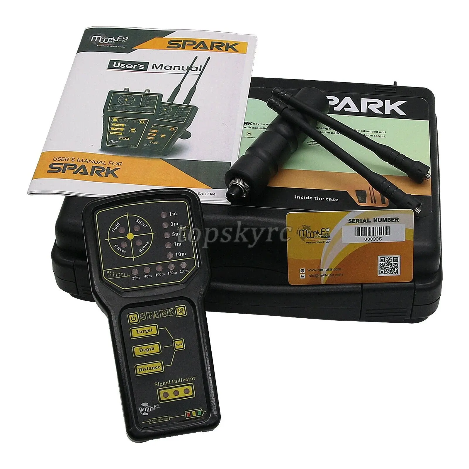 New Long Range Gold Metal Detector - 2 Antennas for Caves