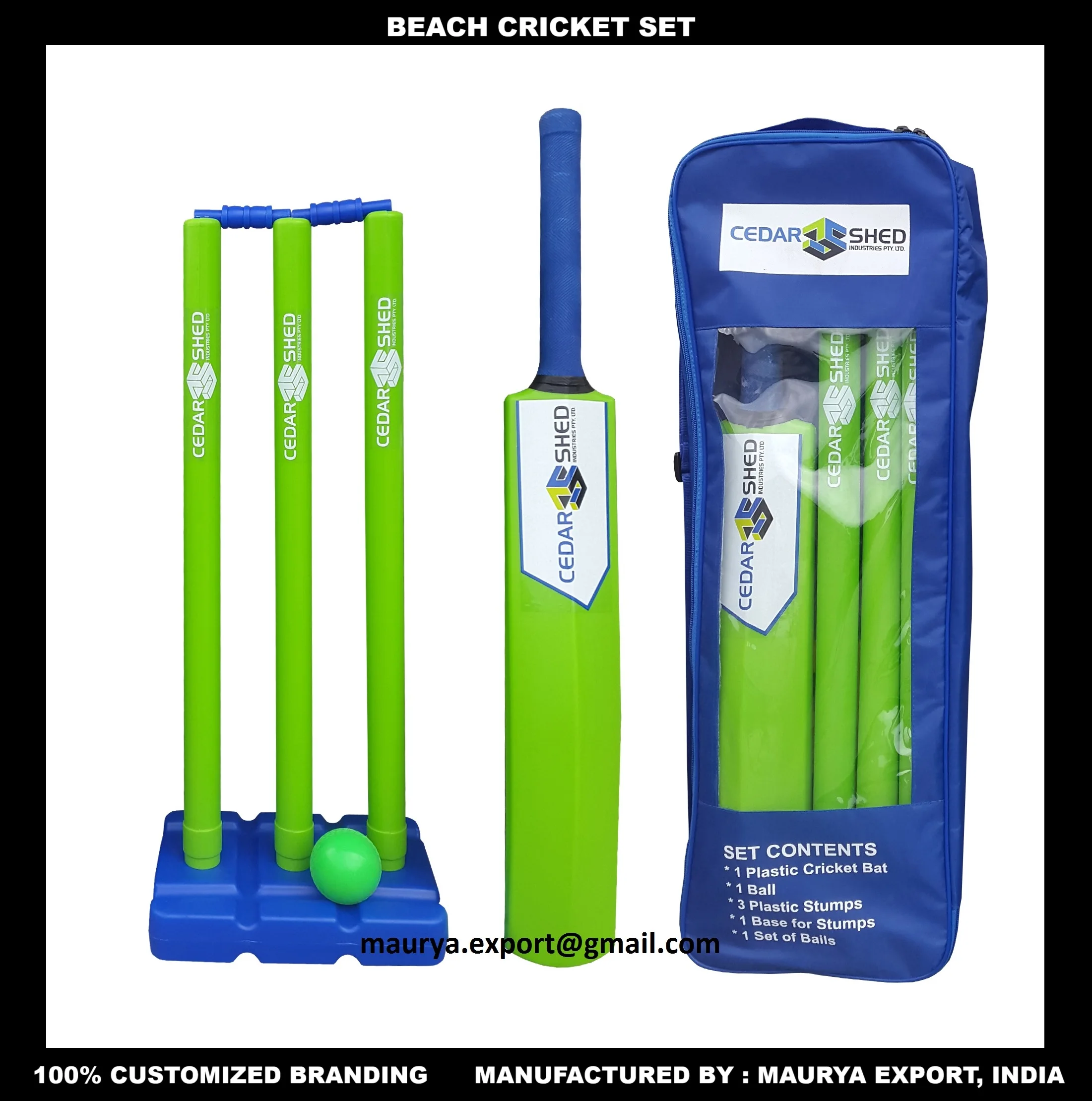 Customized Cricket Set - Junior Bat and Ball Promotion
