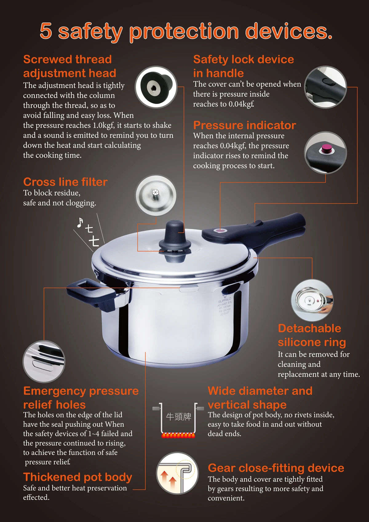 Stainless Steel Pressure Cooker - Buy S/steel Pressure Cooker,Induction ...