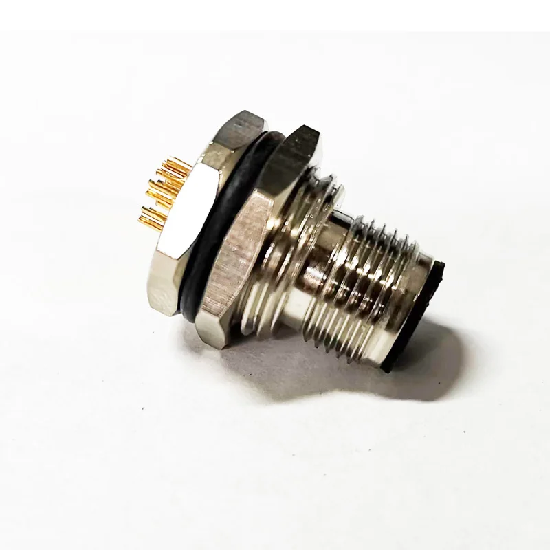 M8 M12 Connector Cable Pin Male Female Circular Coaxial Series 2 3 4 5 ...