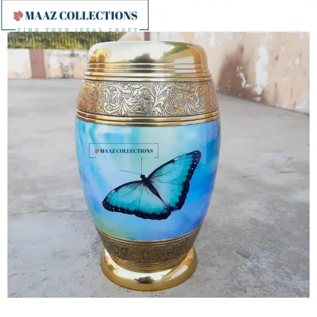 Premium Quality American Style Handcrafted Metal Funeral Urn Exquisite ...