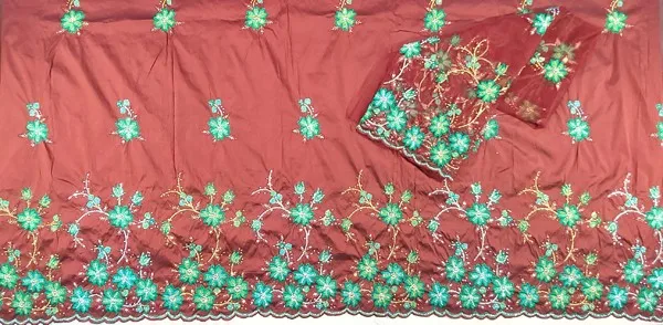 Handmade Best Nigerian Women's George Wrapper Design Dress