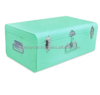 Customizable High Quality Metal Trunk Box Storage Handles & Locks Space ...