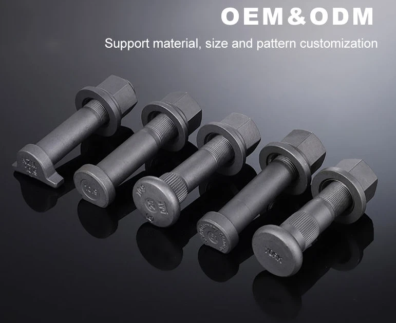 RuiLi Factory M22x1.5x80 Threaded Wheel Stud Bolt for Excavators Trucks ...