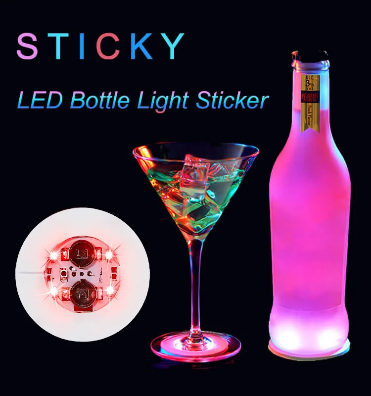 LED Bottle Stickers - Fun Party Accessories for All Occasions