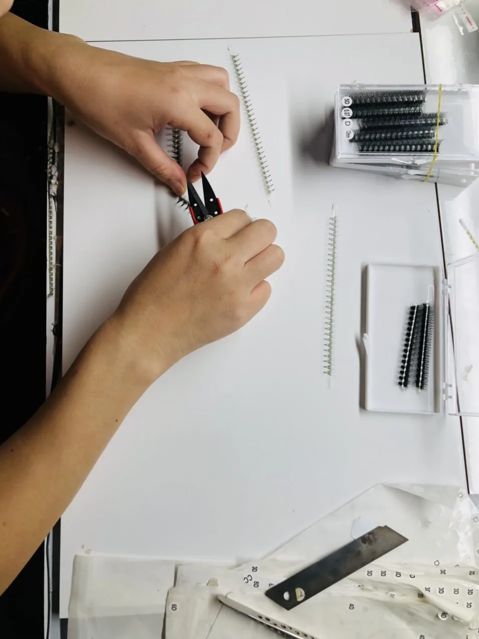 Handmade 14d 16d 18d 20d Premade Lashes Pointy Base Mega Volume Eyelash ...