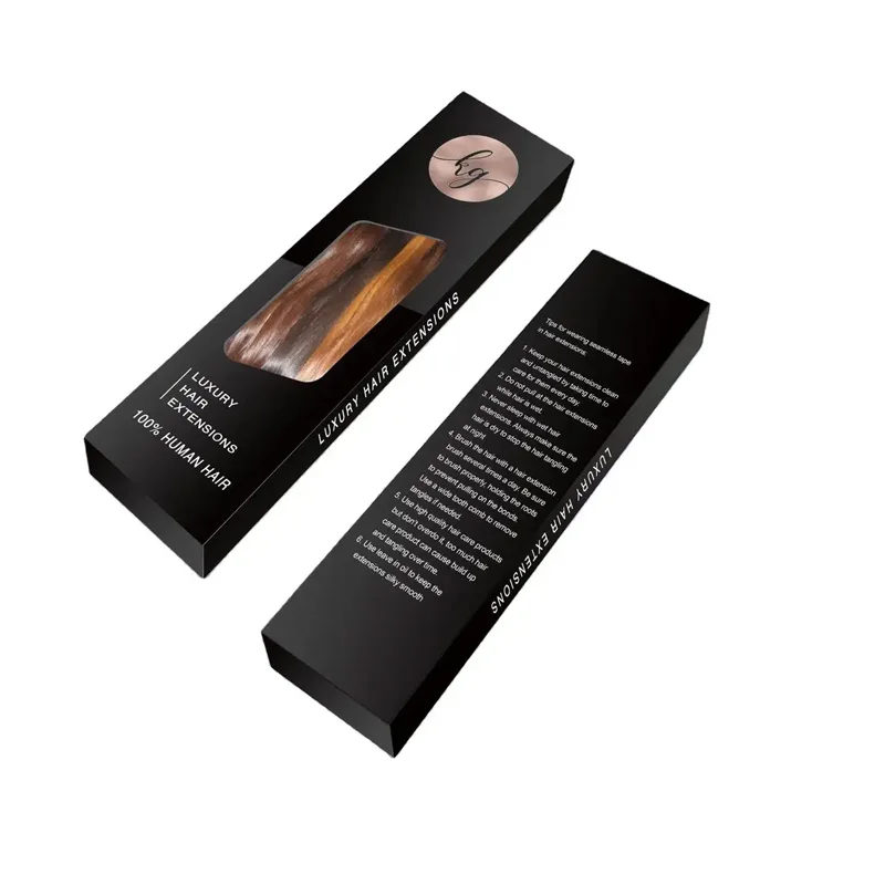 Luxury Customized Logo Wig Packaging Box Hair Extension Package Boxes ...