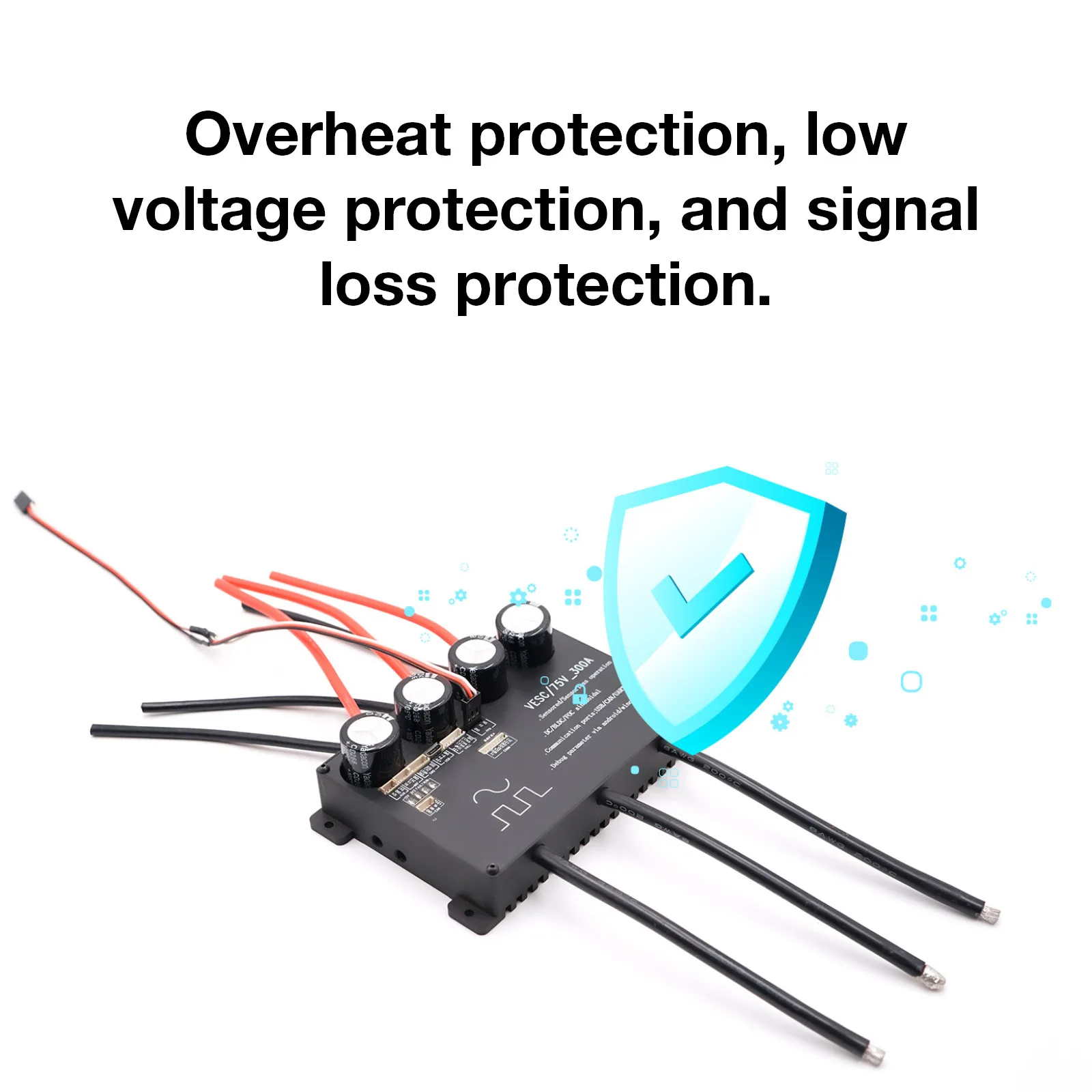 VESC 75V 300A Brushless DC Speed Controller - Sensorless & Sensored