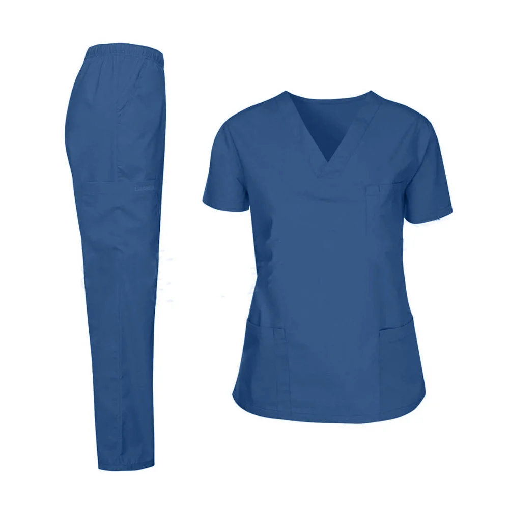 Hospital Uniforms Nursing Sets Scrub Uniform Nurse Set For Women 100% Cotton Yoga Medical Scrubs ...
