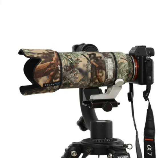 Rolanpro Nylon Waterproof Camouflage Lens Cover For Sony Fe 70-200mm F ...