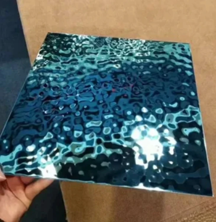 Sus 304l Mirror Panel Water Ripple Stainless Steel Sheet - Buy Water ...
