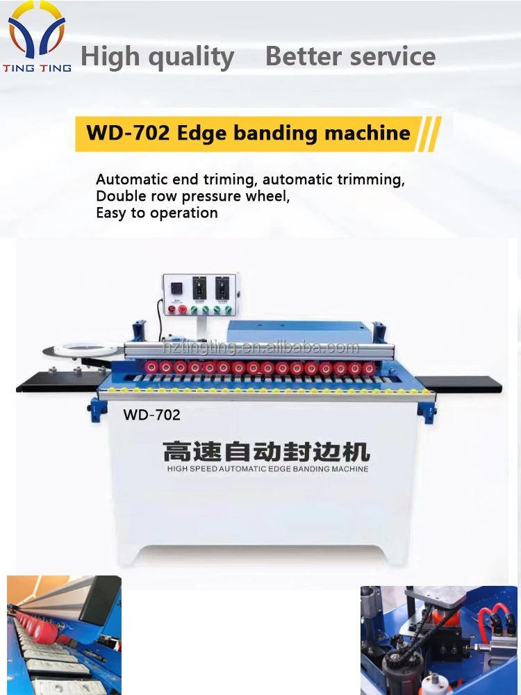 Wd702 Speed-adjustable Portable Small Circular Board Edge Banding ...