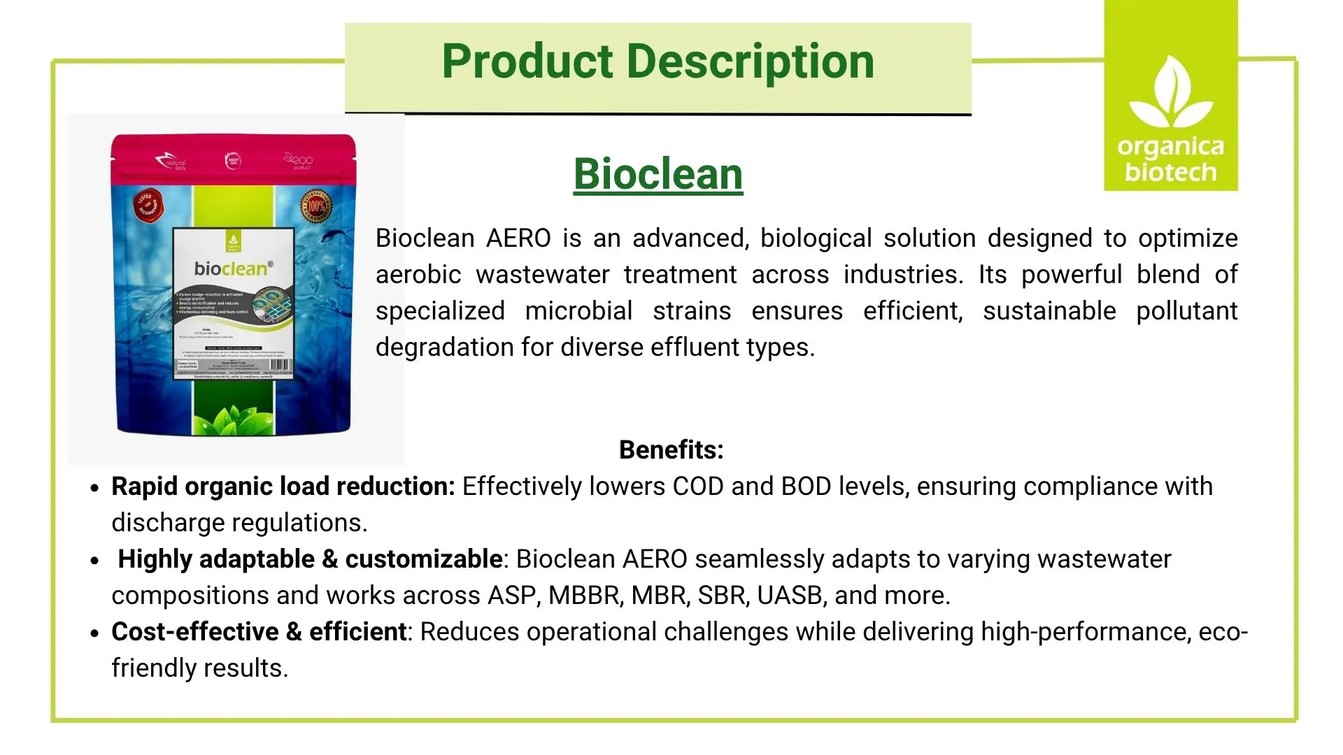 Aerobic Biological Feed Additives for Wastewater Treatment| Alibaba.com