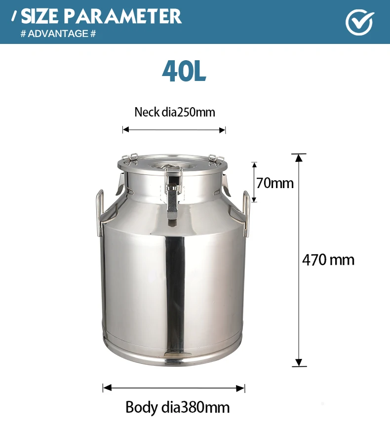 Stainless Steel Milk Containers - Durable & Eco-friendly
